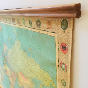 Sold 1967 School World Map Nktr